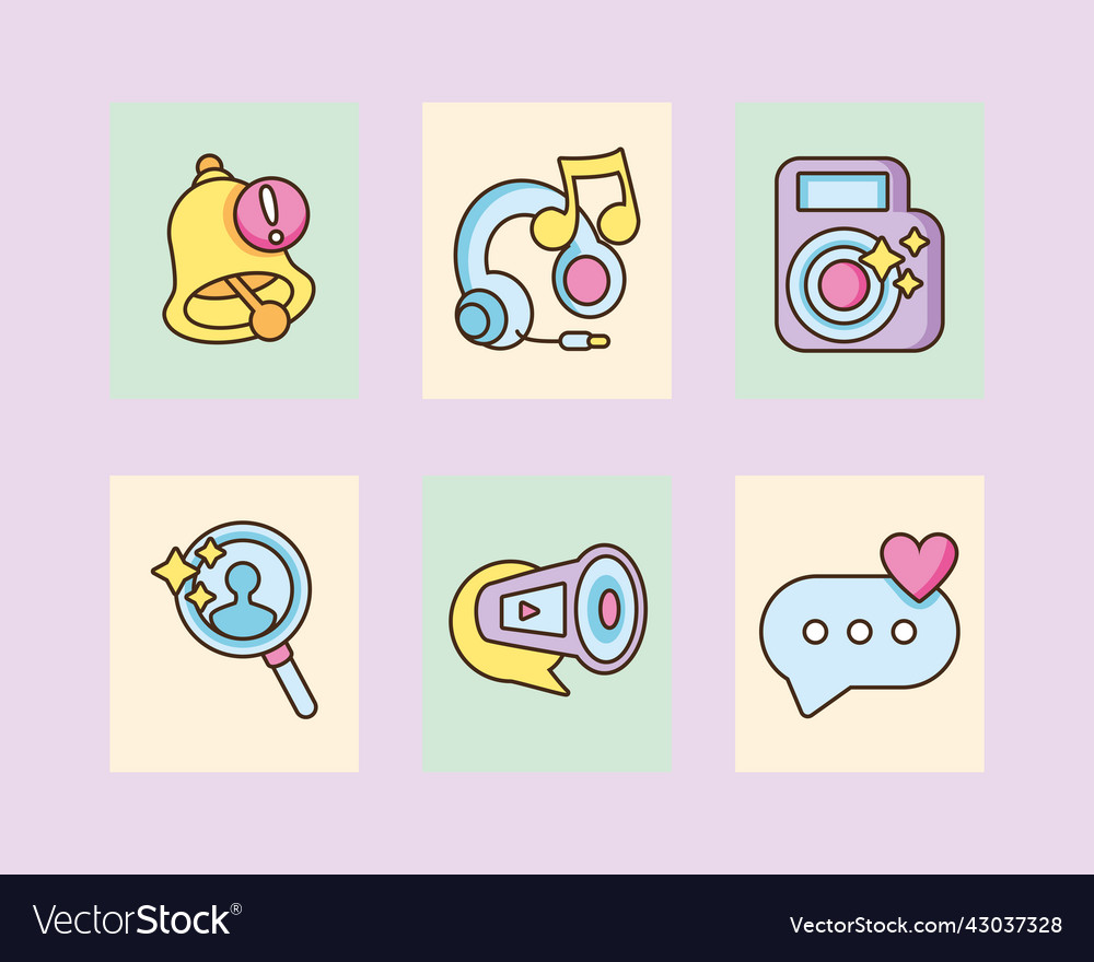 Social media icon collection Royalty Free Vector Image Social media icon collection Royalty Free Vector Image