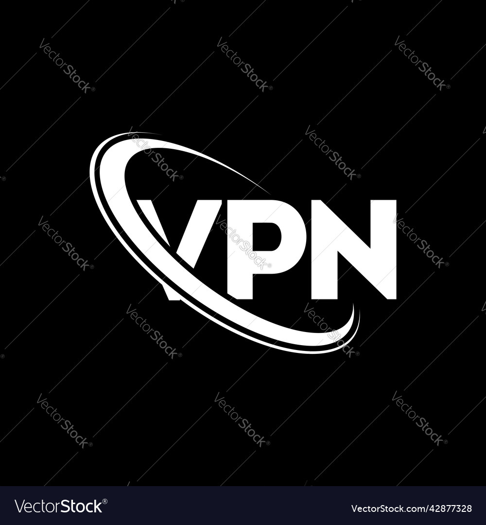 Vpn logo letter design Royalty Free Vector Image