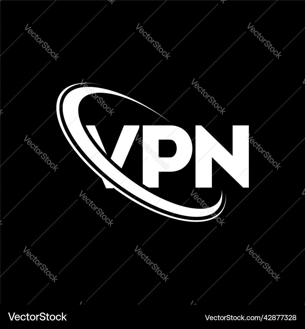 Vpn logo letter letter logo design Royalty Free Vector Image