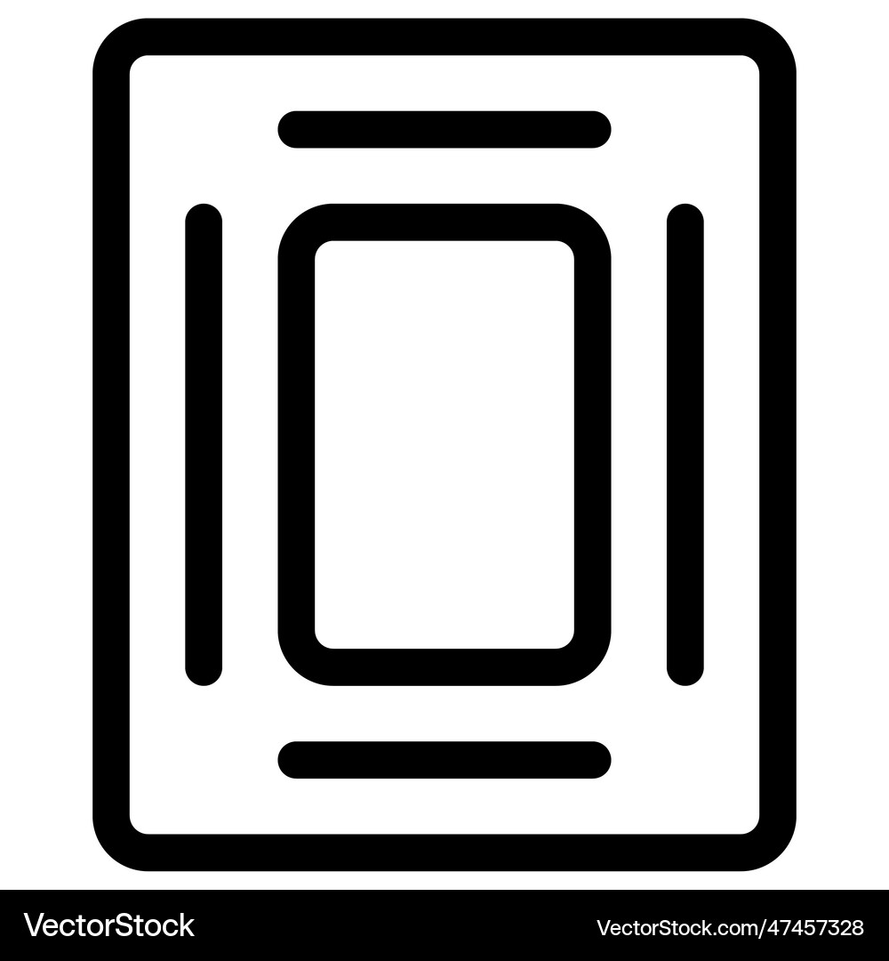 Wooden photo frame for wall decor Royalty Free Vector Image