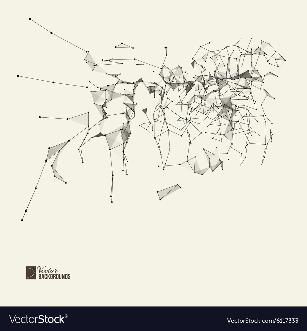 Abstract background with dots and lines Royalty Free Vector