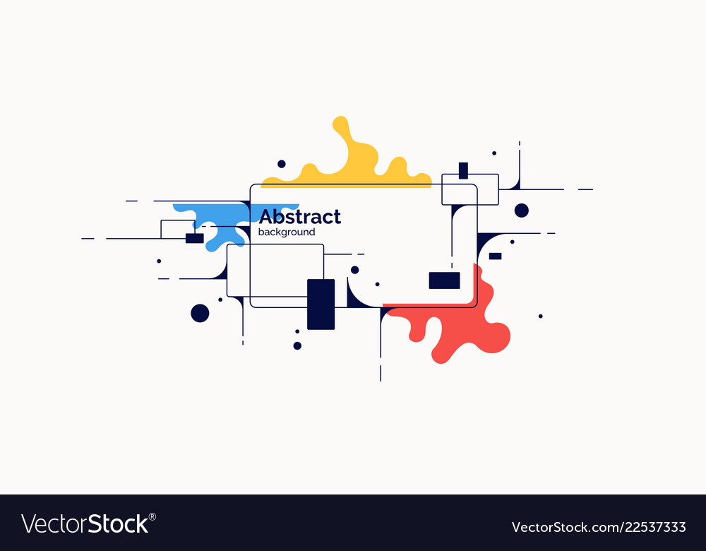 Abstract Background With Dynamic Linear Waves Vector Image