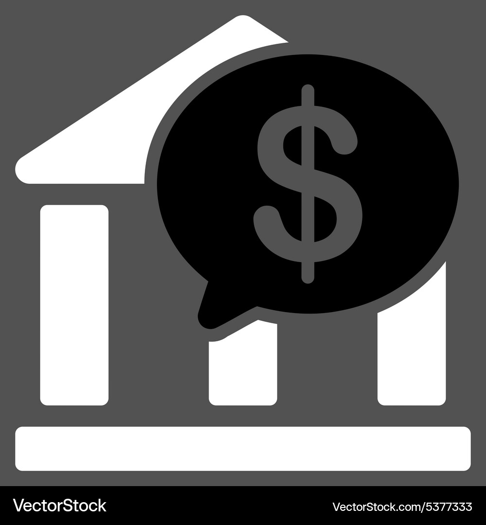 Bank transfer icon from business bicolor set Vector Image