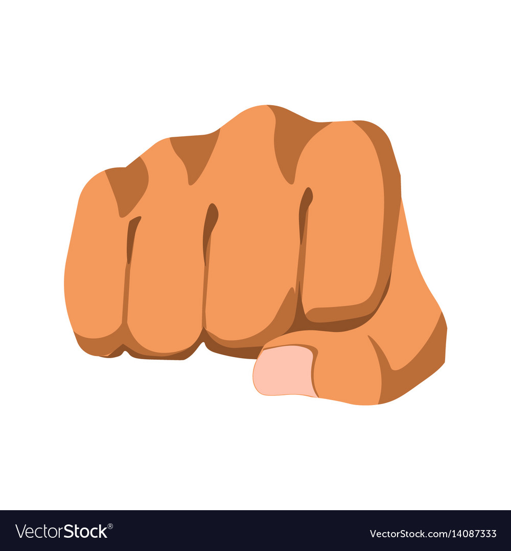 Fist protesting gesture Royalty Free Vector Image