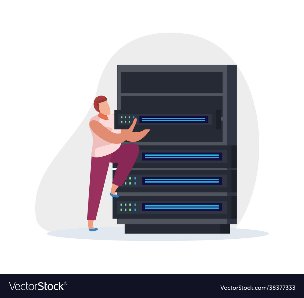 Flat system administrator icon Royalty Free Vector Image Flat system administrator icon Royalty Free Vector Image