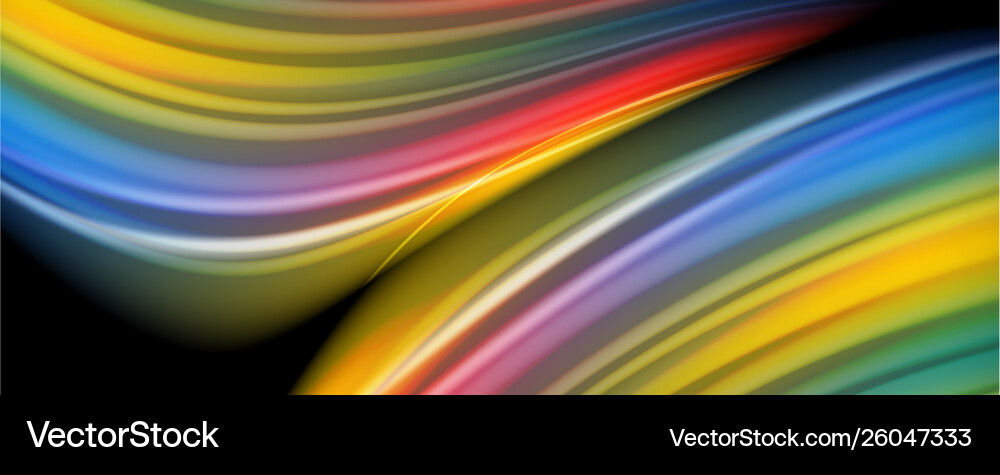 Flowing liquid colors - modern colorful flow Vector Image