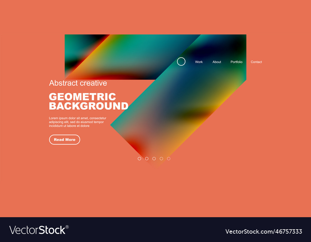 Fluid gradient geometric triangles abstract Vector Image
