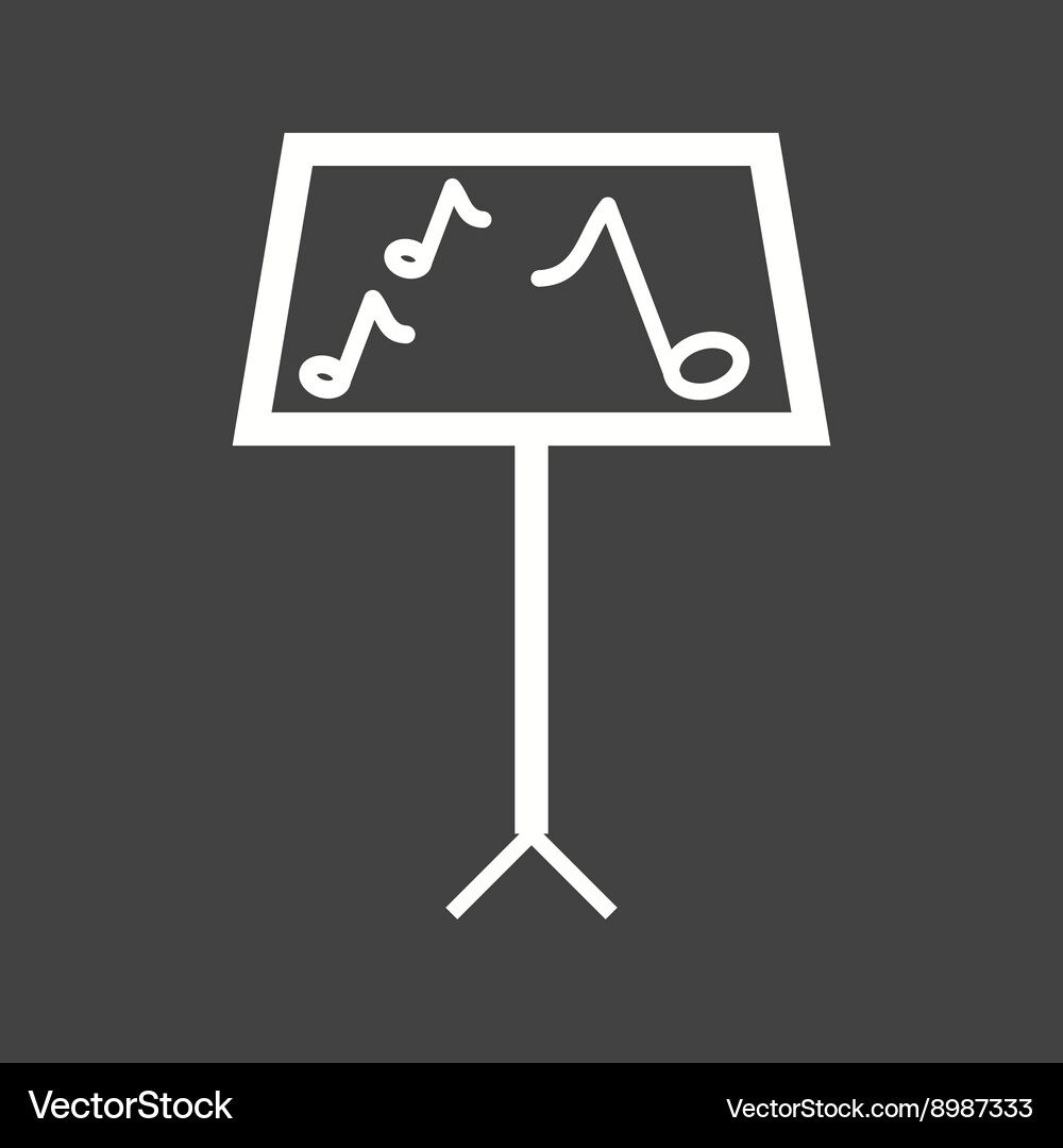 Music stand Royalty Free Vector Image - VectorStock