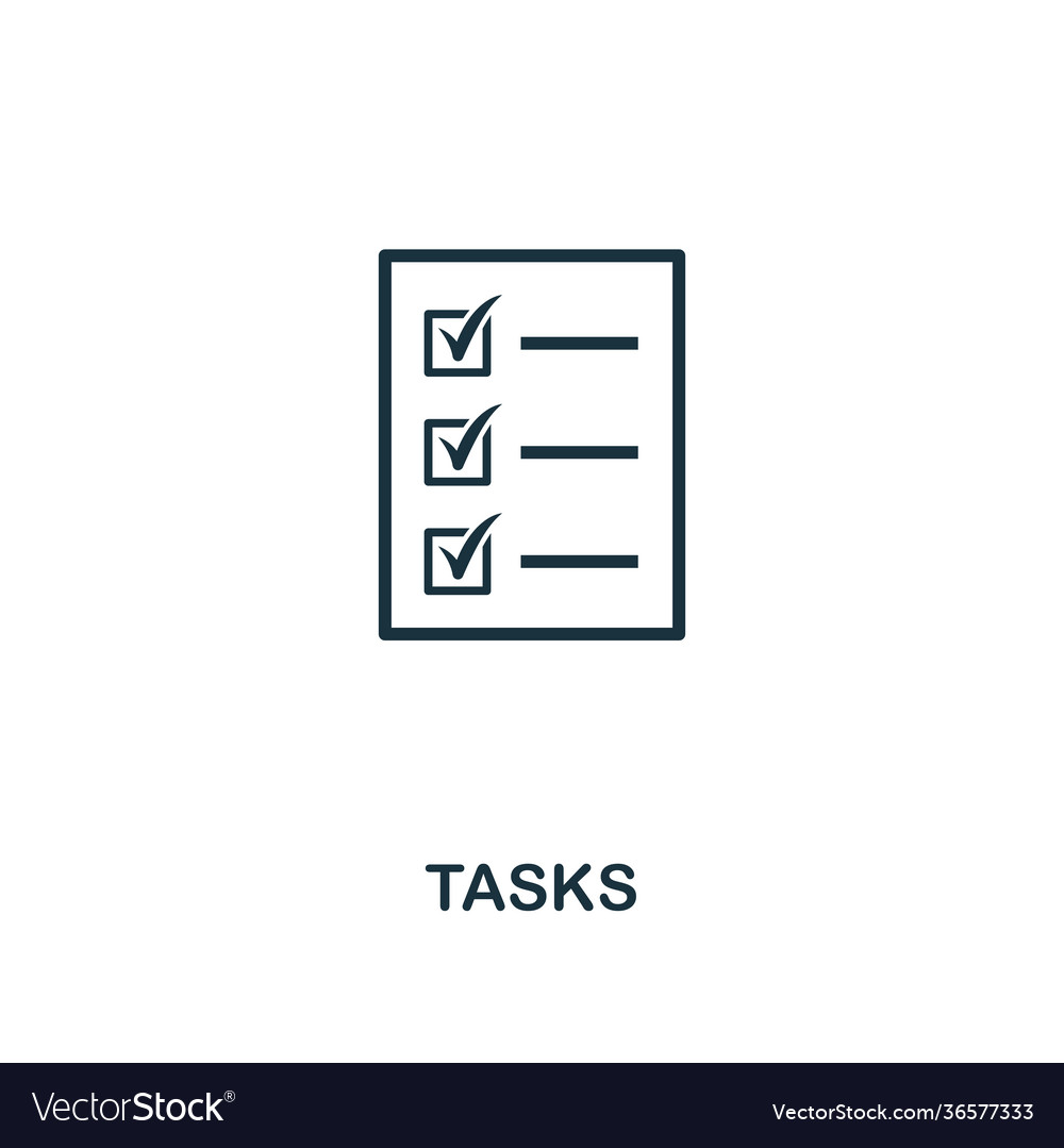 Tasks icon premium style design from startup icon Vector Image