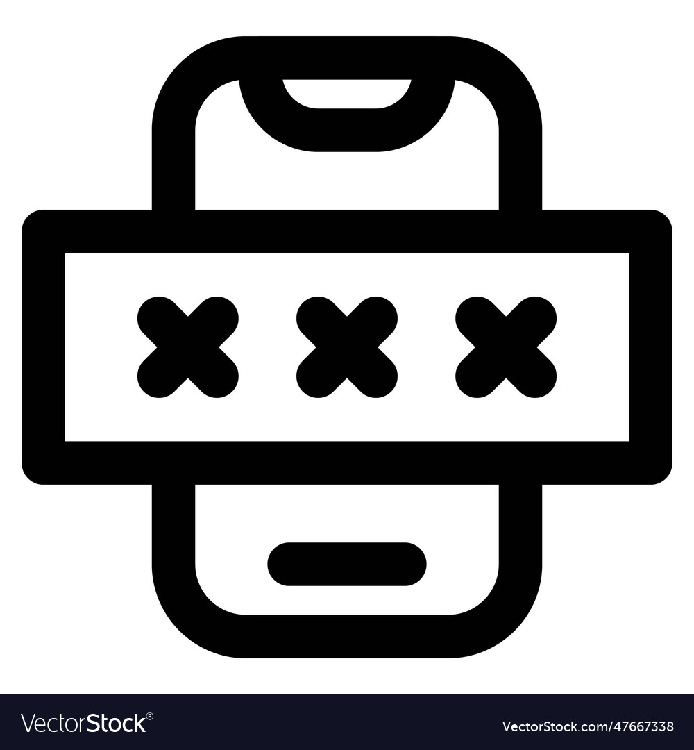 Auto generated numeric or one time passcode Vector Image