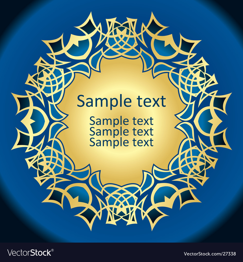 Gold pattern Royalty Free Vector Image - VectorStock