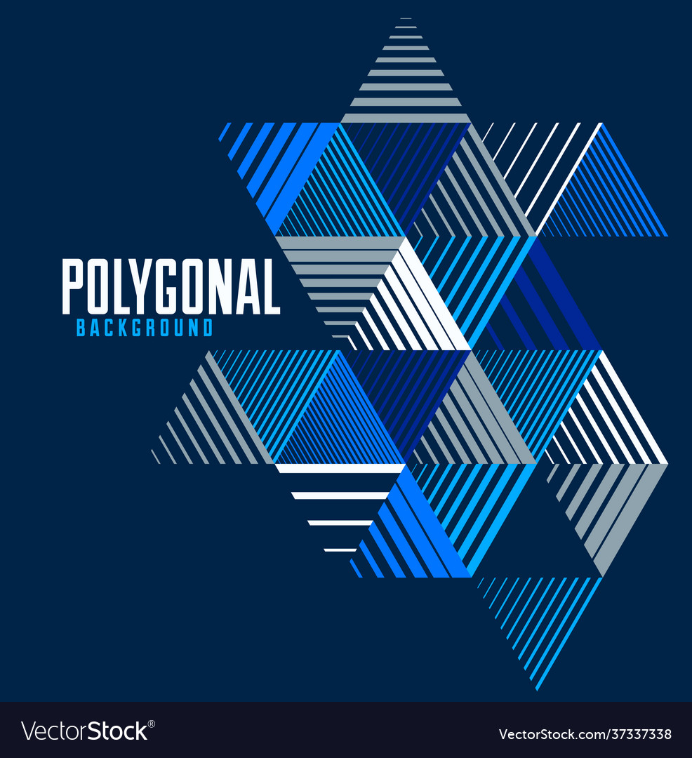 Linear striped abstract dimensional 3d background Vector Image