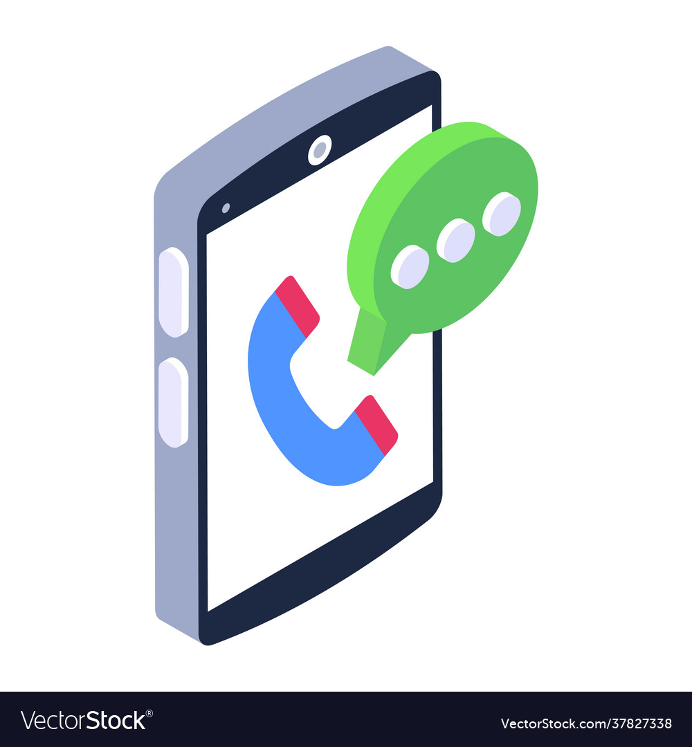 Mobile call Royalty Free Vector Image - VectorStock