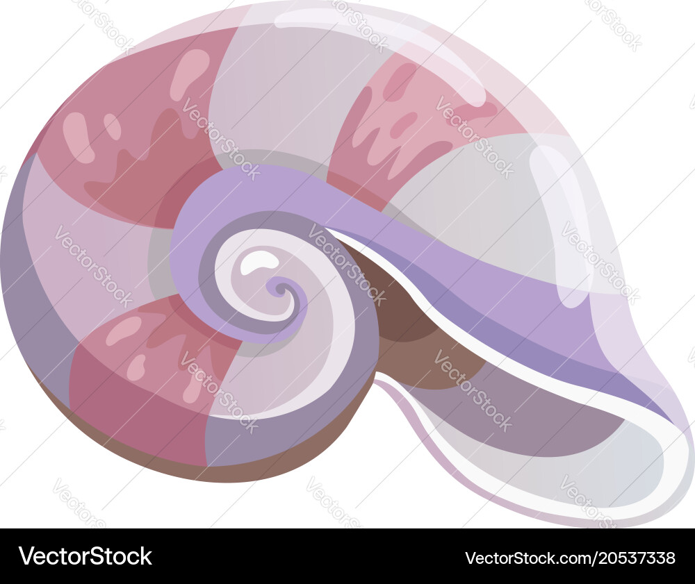 Sea shell icon cartoon style Royalty Free Vector Image