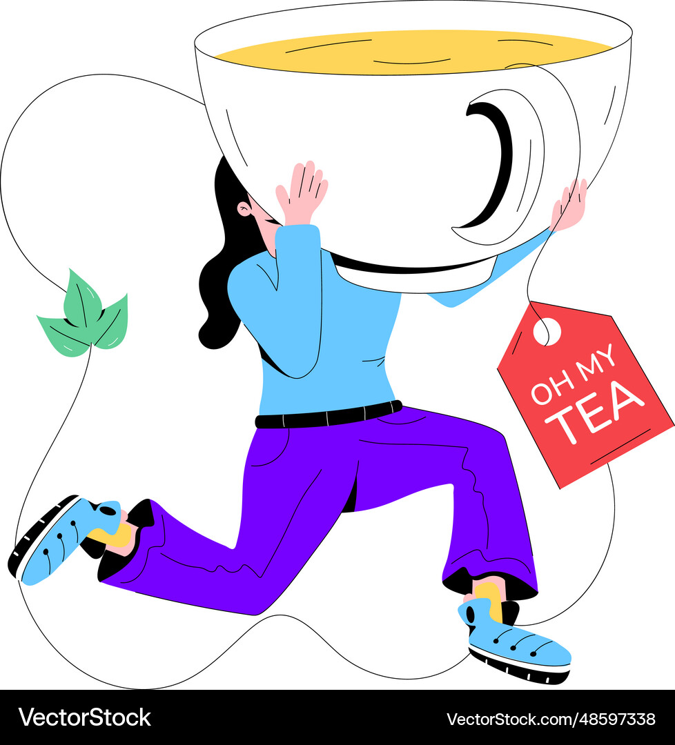 Tea day Royalty Free Vector Image - VectorStock