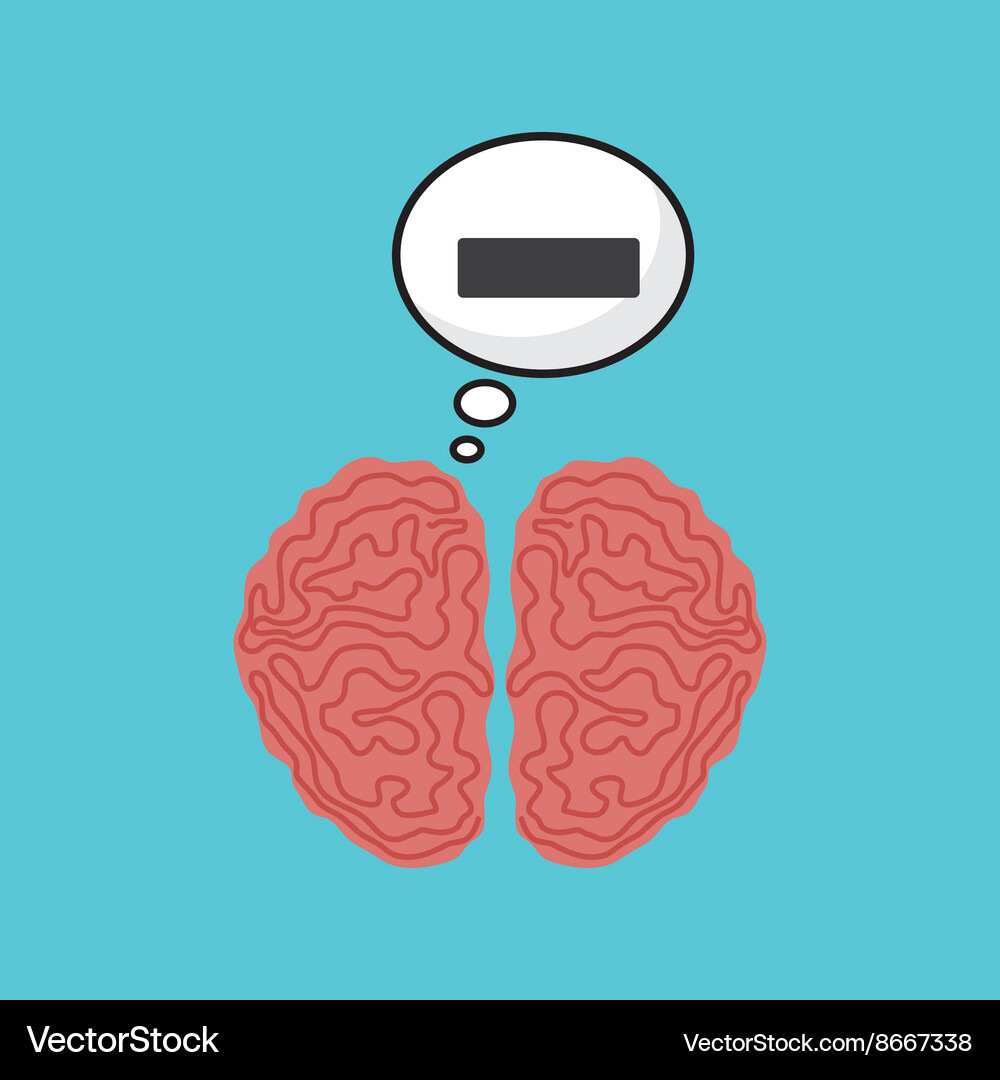 Think negative design positive and idea concept Vector Image