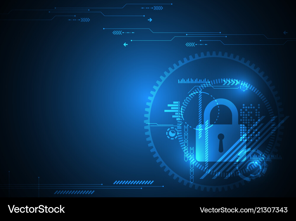 Background technology security concept Royalty Free Vector