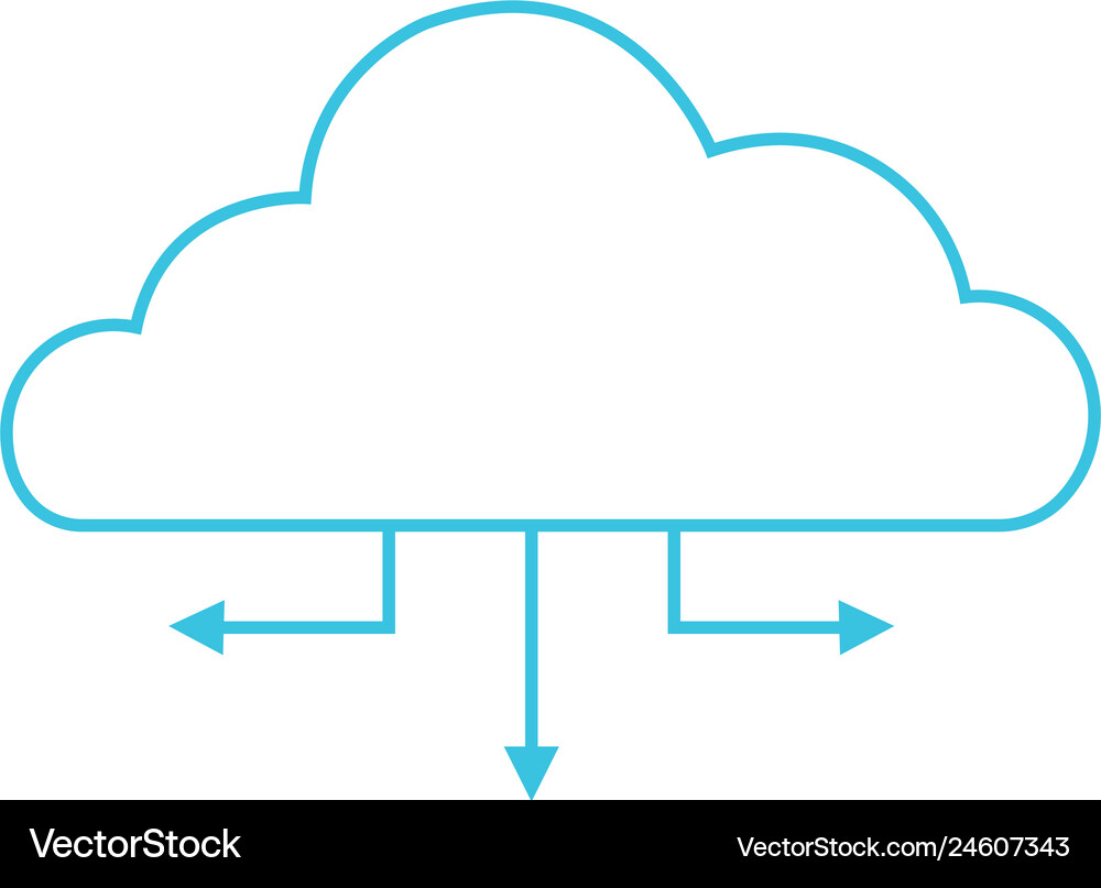 Clod computing icon Royalty Free Vector Image - VectorStock