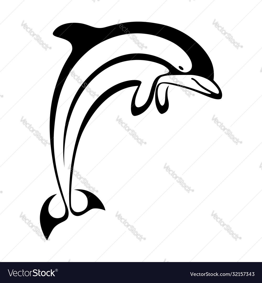 Dolphin Royalty Free Vector Image - VectorStock