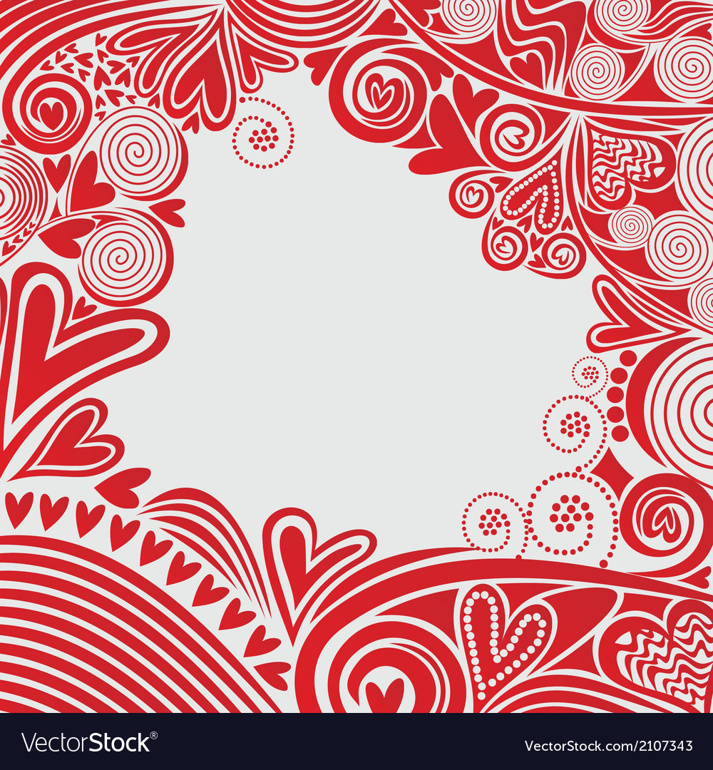 Romantic pattern background hearts Royalty Free Vector Image