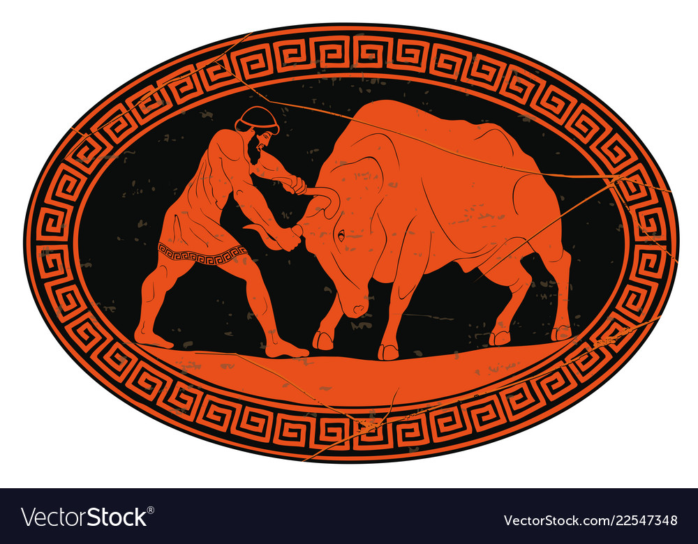 12 exploits hercules Royalty Free Vector Image 12 exploits hercules Royalty Free Vector Image