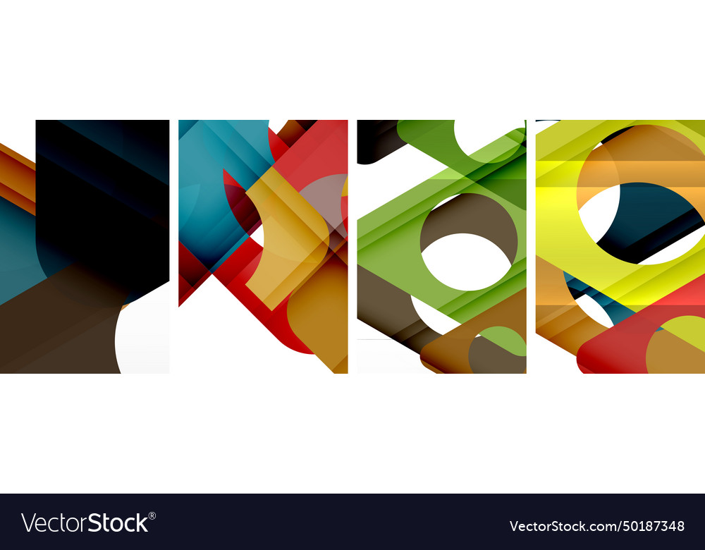 Abstract background set featuring captivating Vector Image