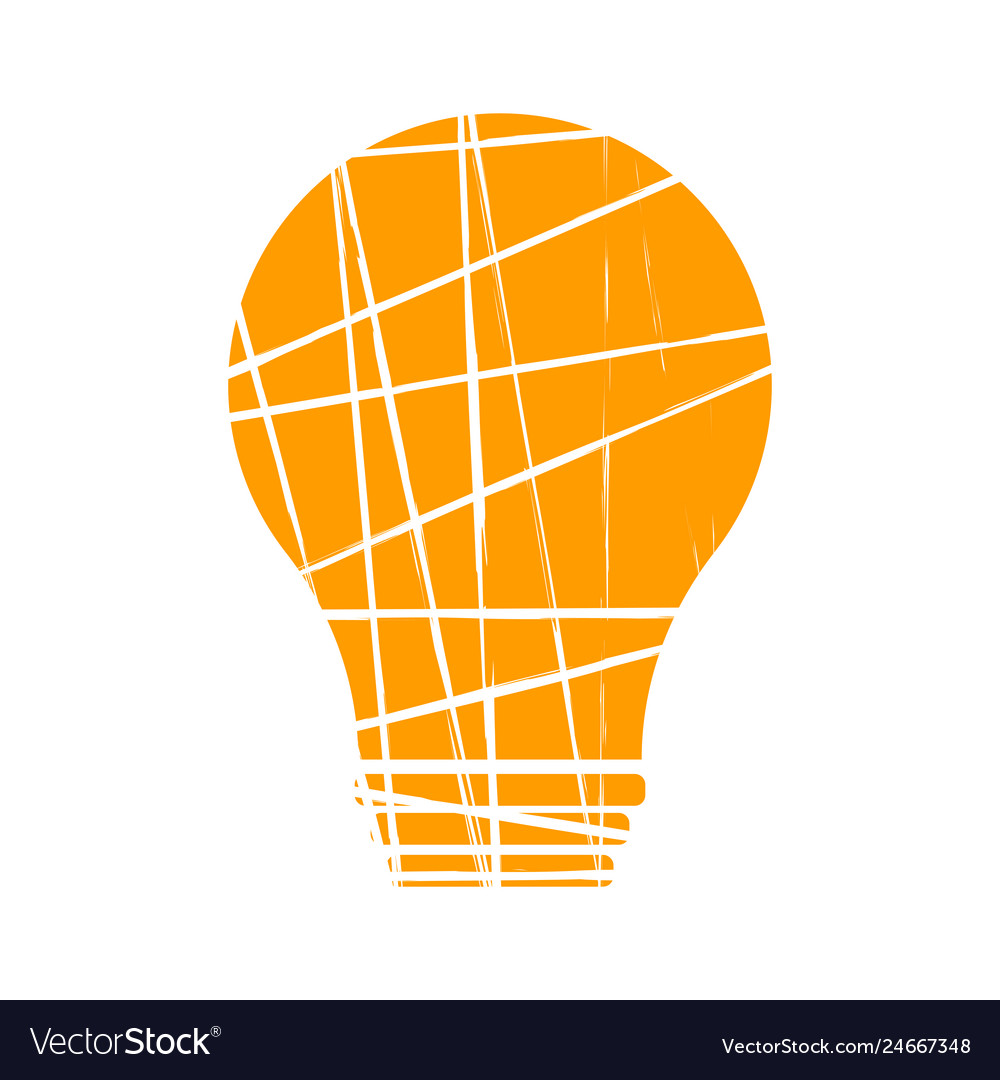 Abstract light bulb Royalty Free Vector Image - VectorStock