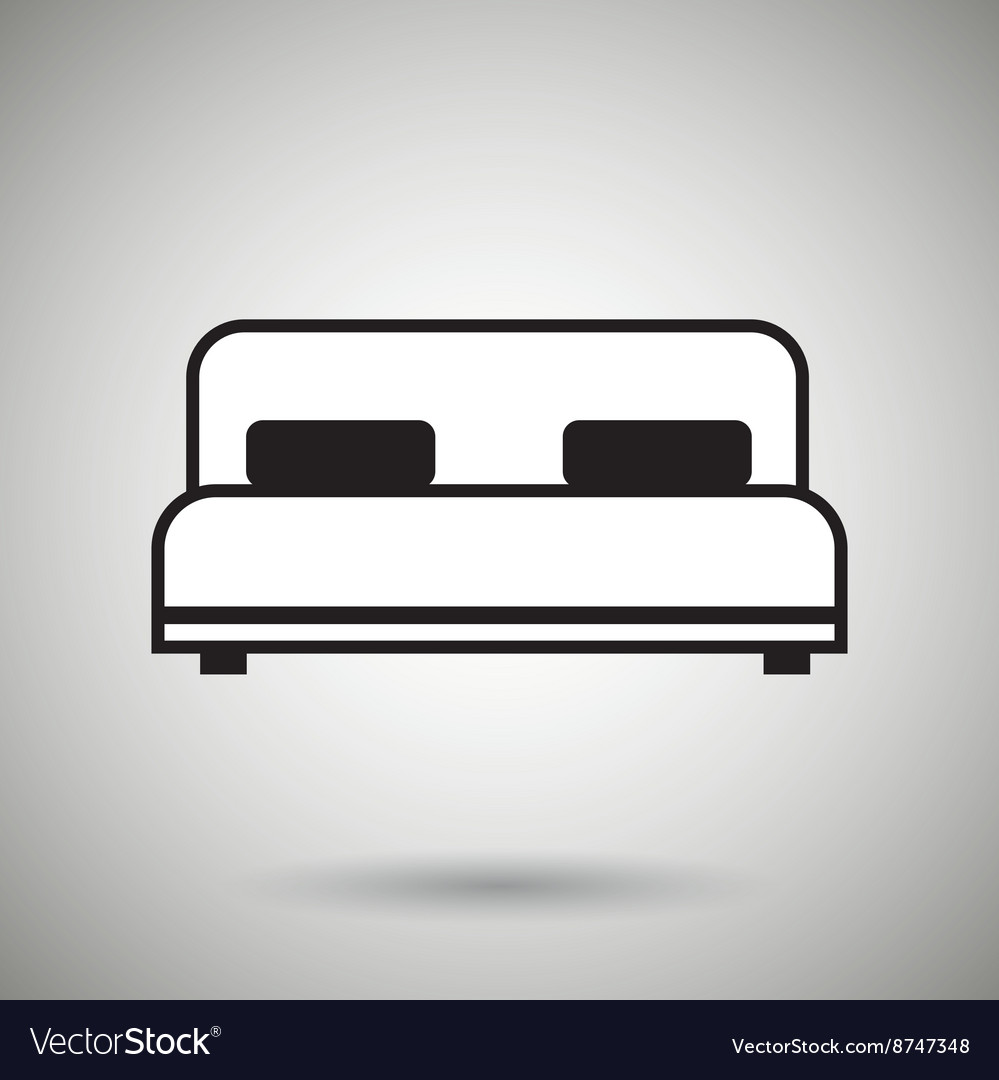 Bed isolated design Royalty Free Vector Image - VectorStock
