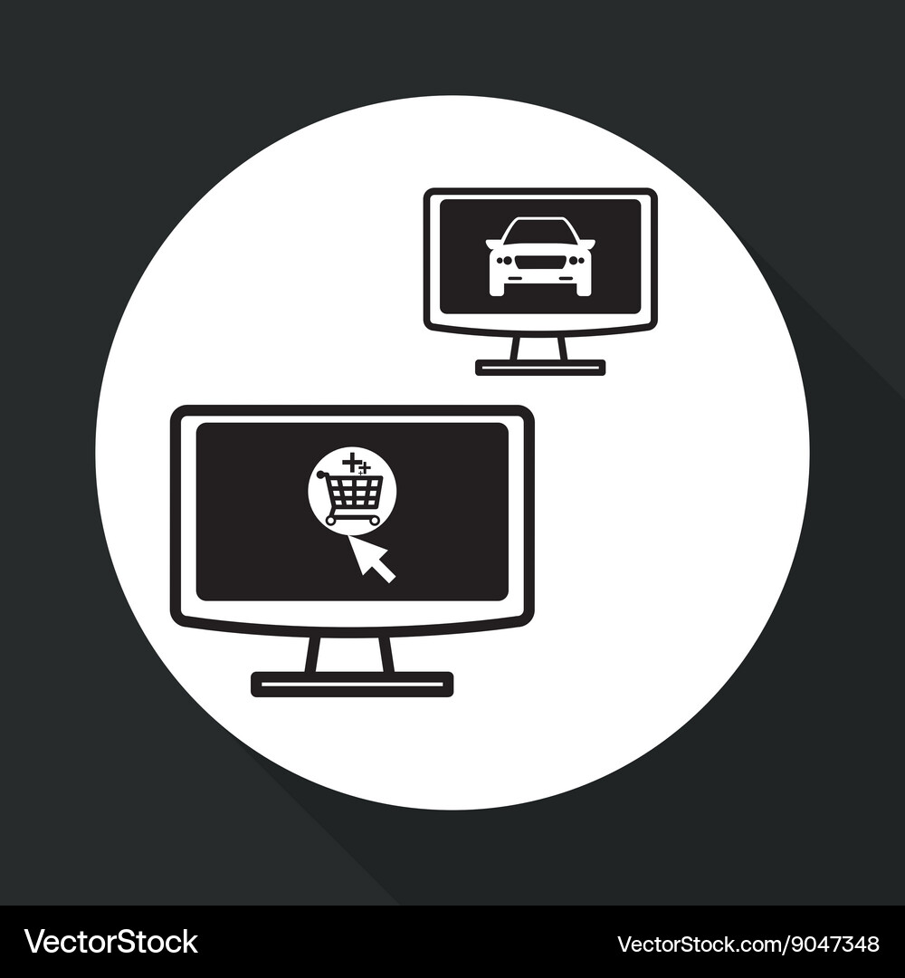 Car sale design concept white background Vector Image