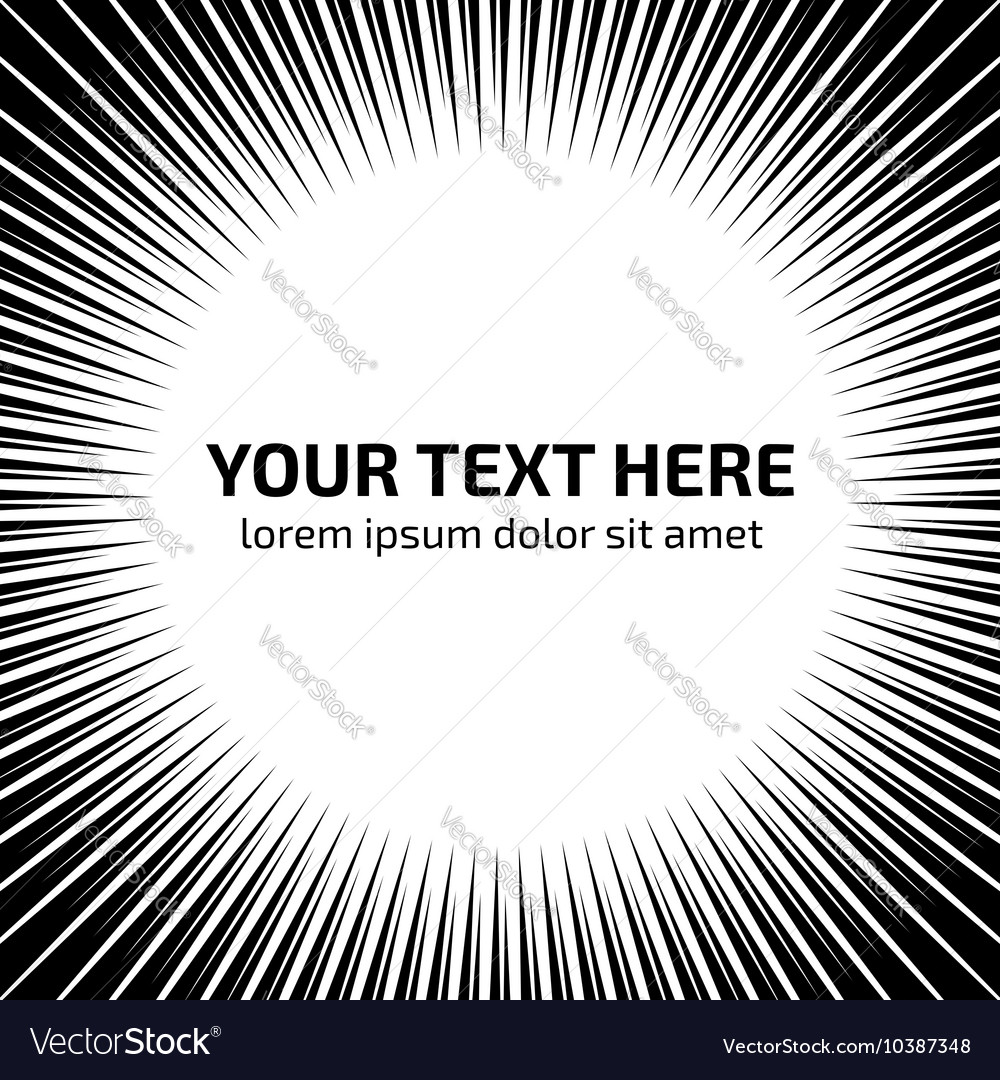 Explosion speed lines Royalty Free Vector Image