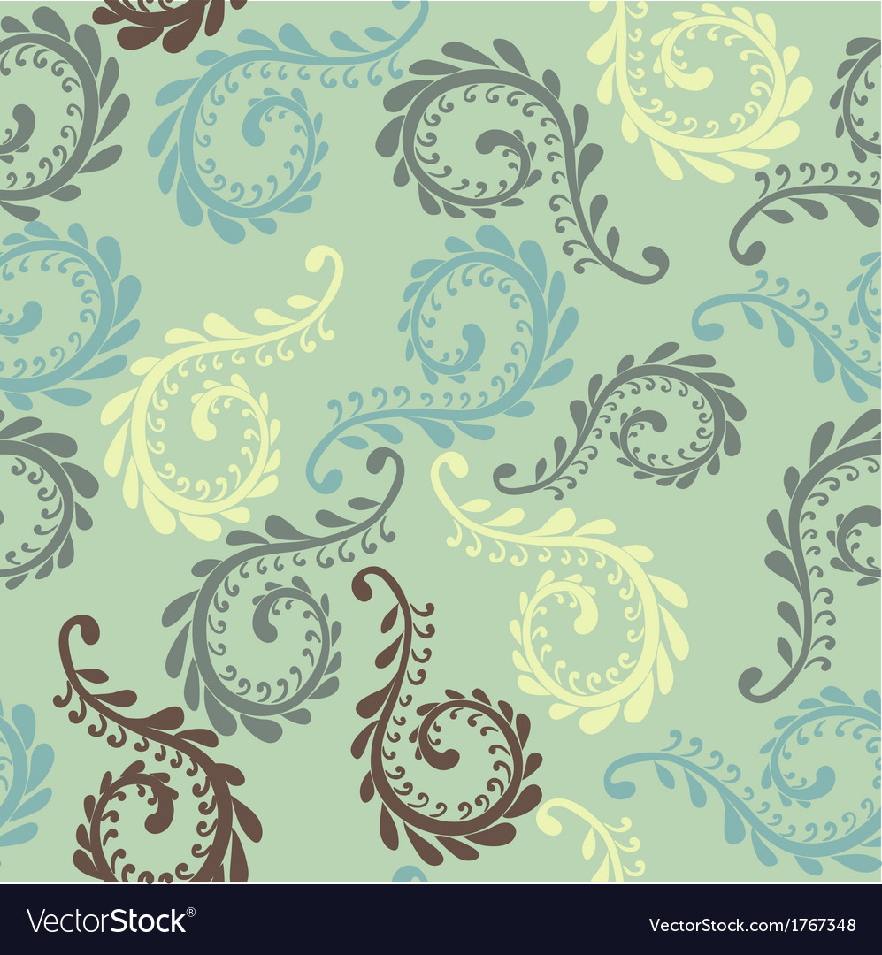 Fern seamless pattern Royalty Free Vector Image