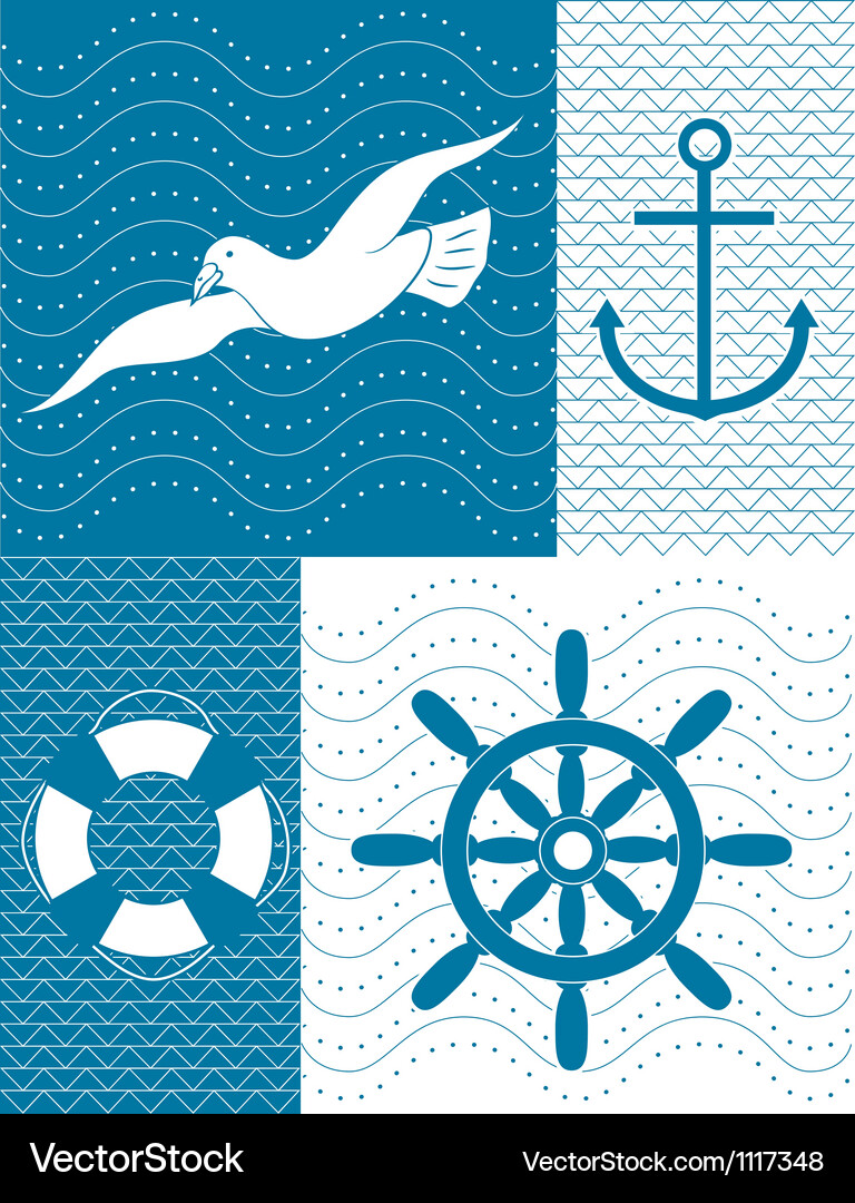 Nautical background Royalty Free Vector Image - VectorStock