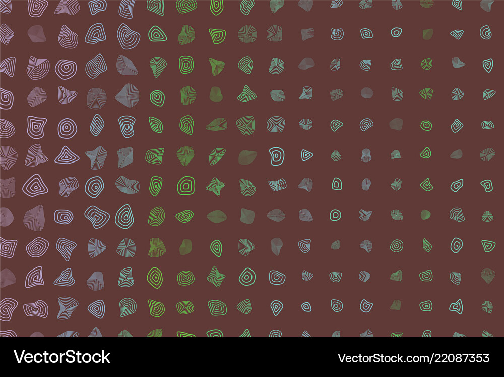 Abstract Conceptual Geometric Rounded Shapes Vector Image