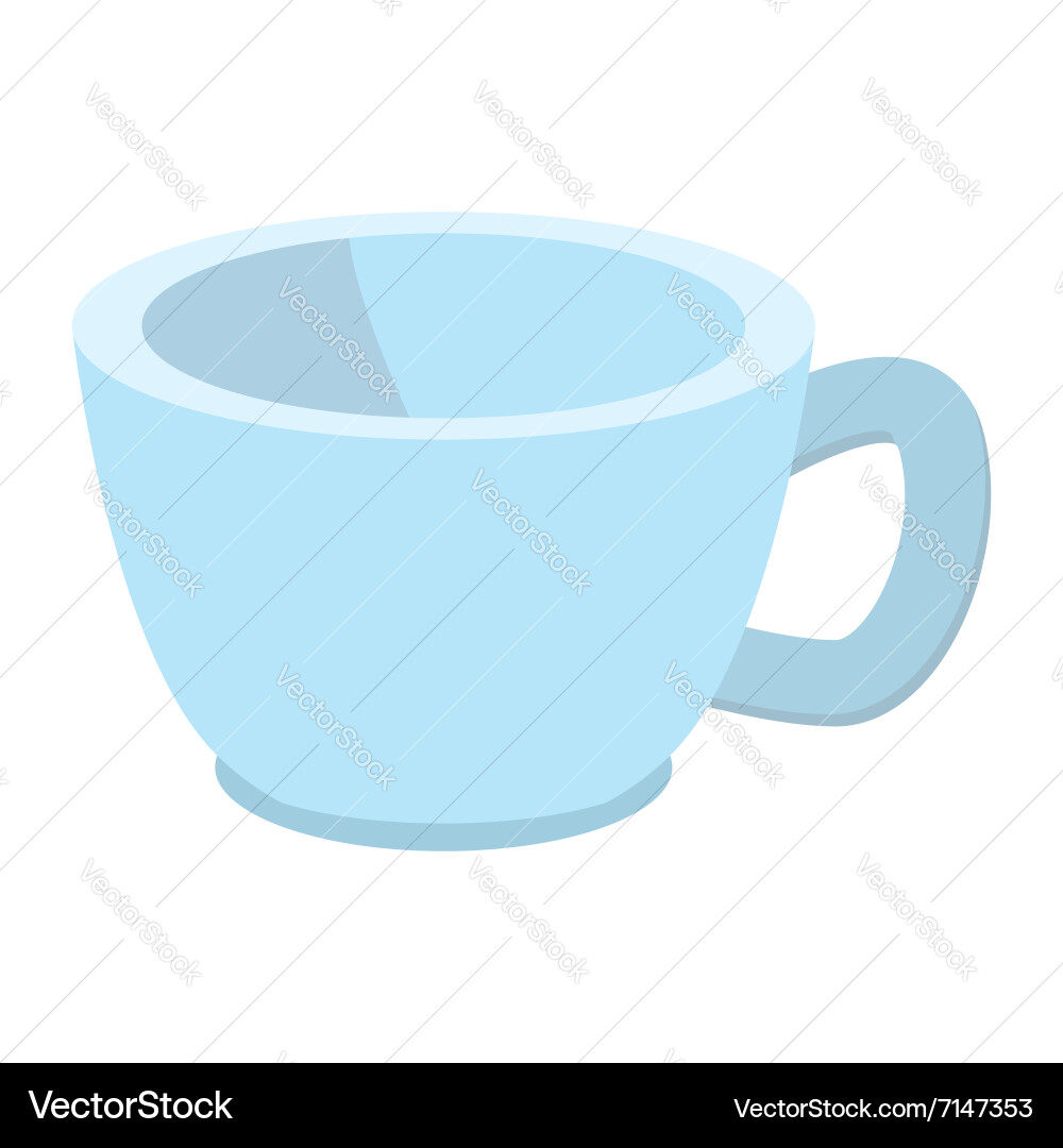 Blue bacup cartoon icon Royalty Free Vector Image