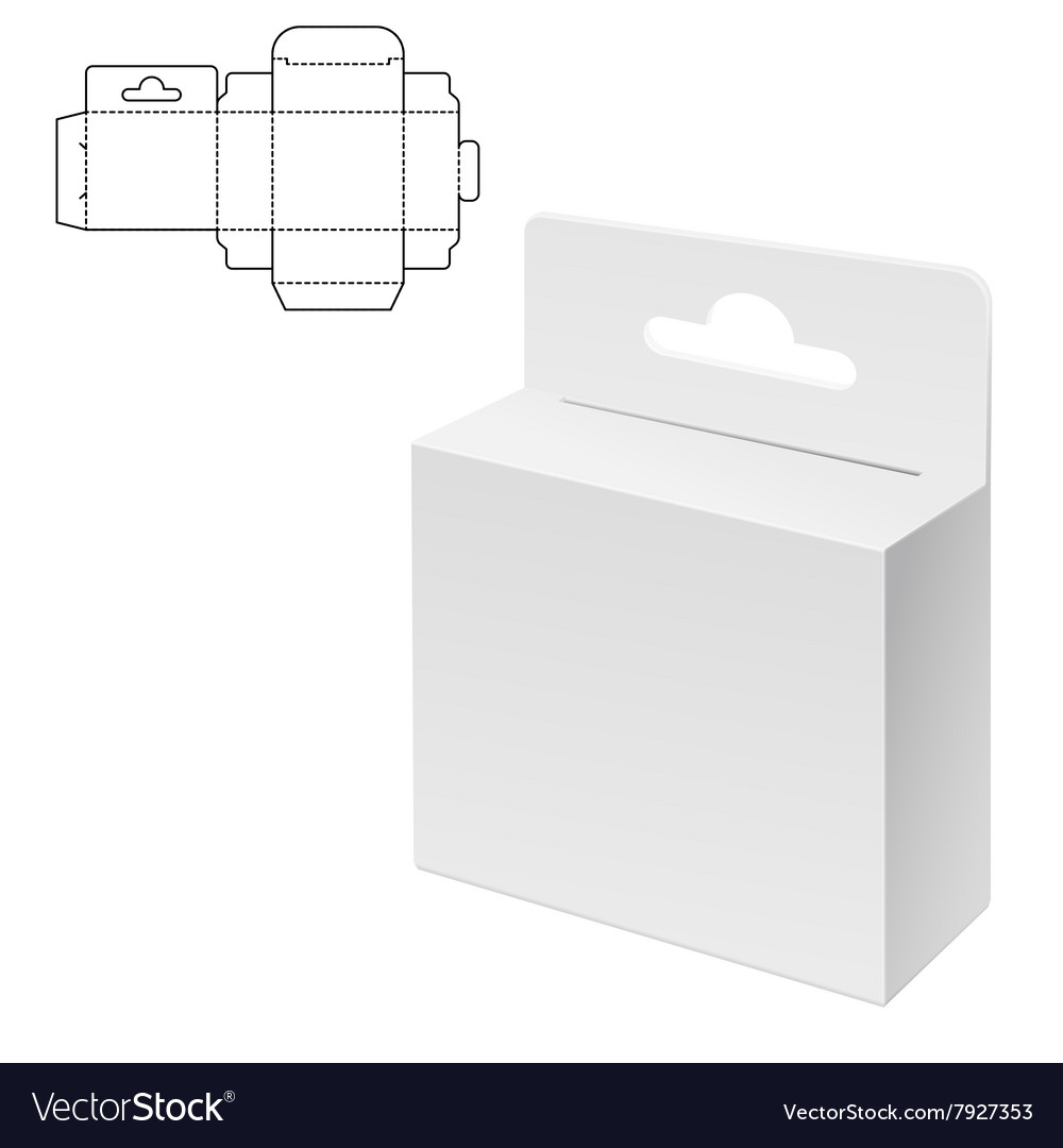 Diecut craft box Royalty Free Vector Image - VectorStock