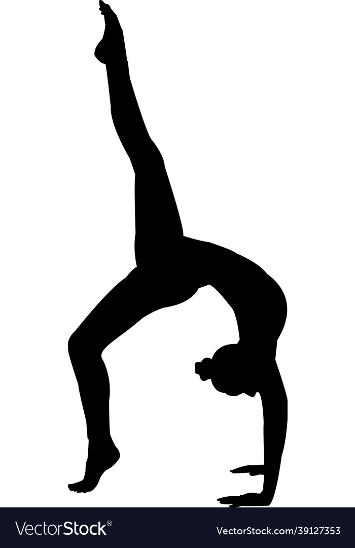 Handstand Pose Royalty Free Vector Image Vectorstock