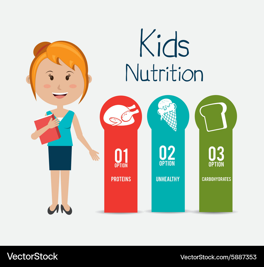 Kids food design Royalty Free Vector Image - VectorStock