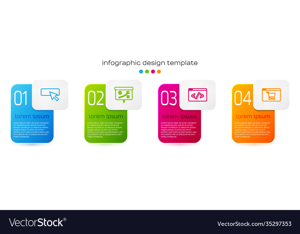 Set line ui or ux design planning strategy Vector Image