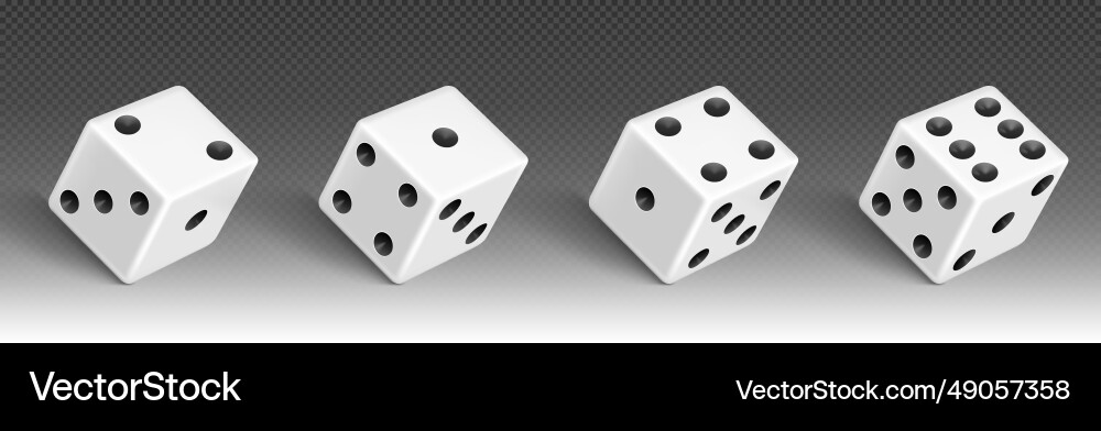 3d casino game play cube roll isolated icon Vector Image