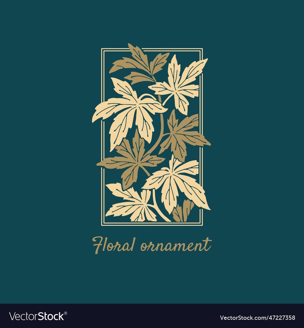 Botanical composition Royalty Free Vector Image