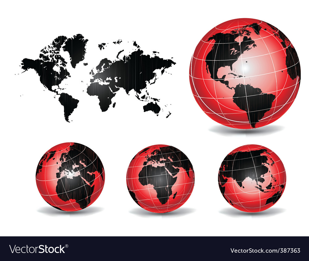 Globes Royalty Free Vector Image - VectorStock