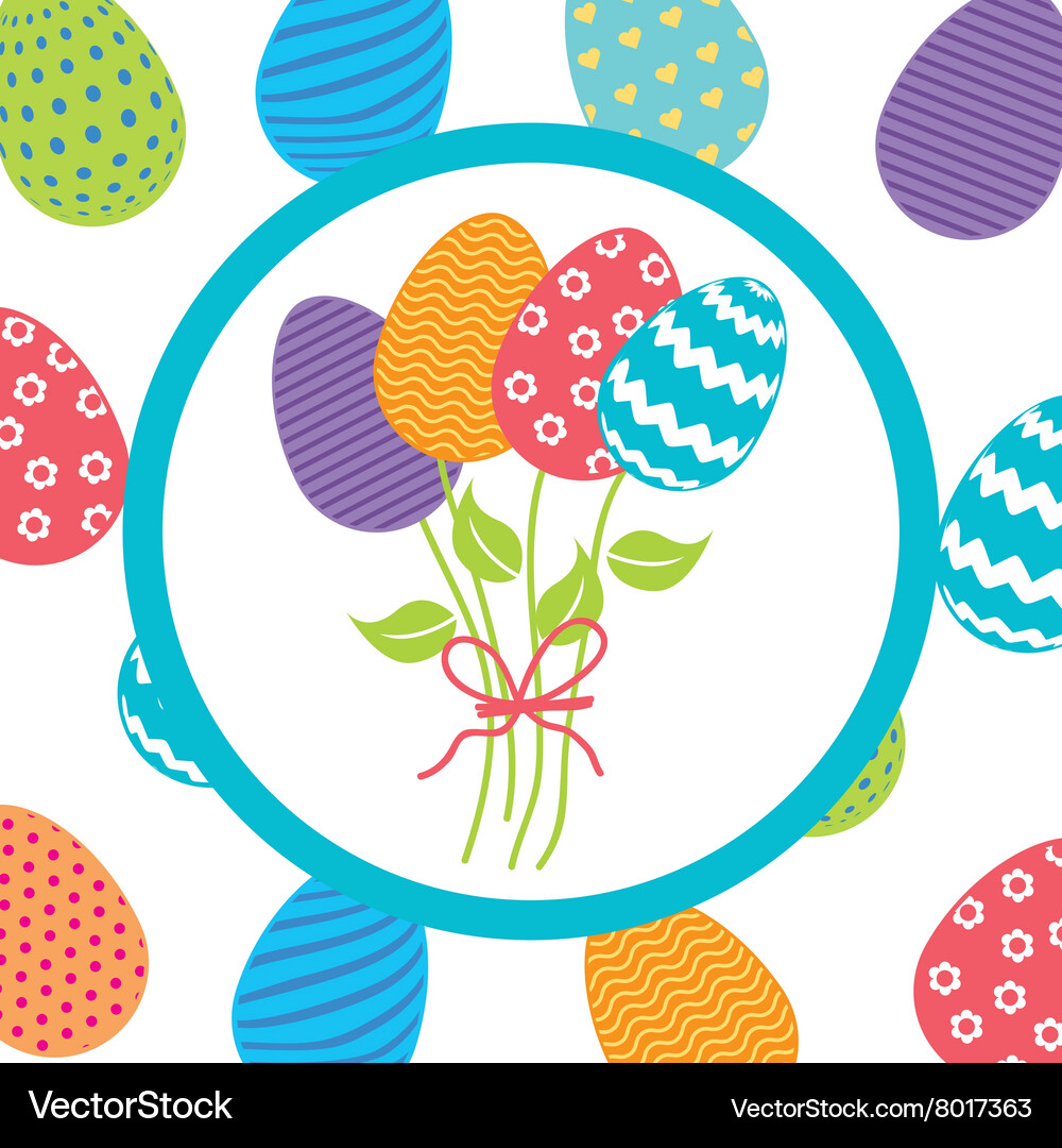 Happy easter design Royalty Free Vector Image - VectorStock