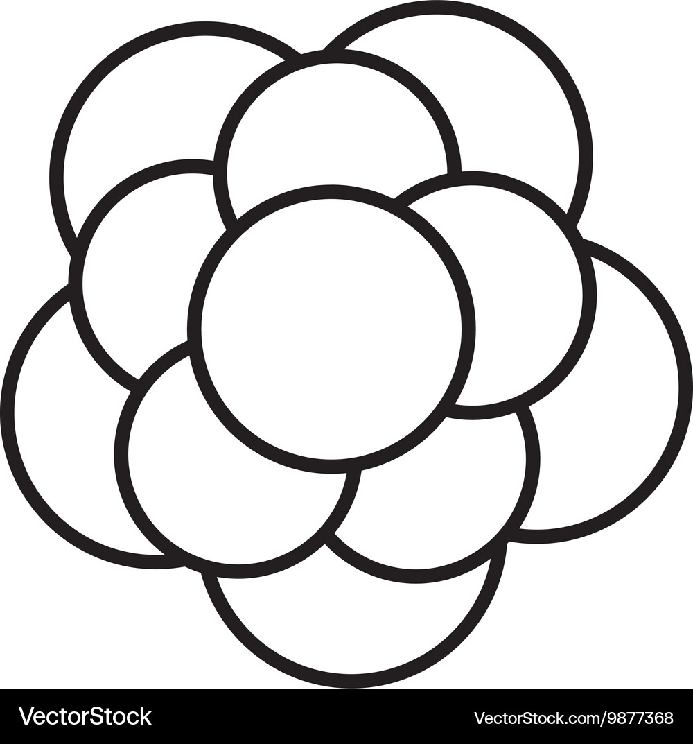 Flower floral petal icon Royalty Free Vector Image