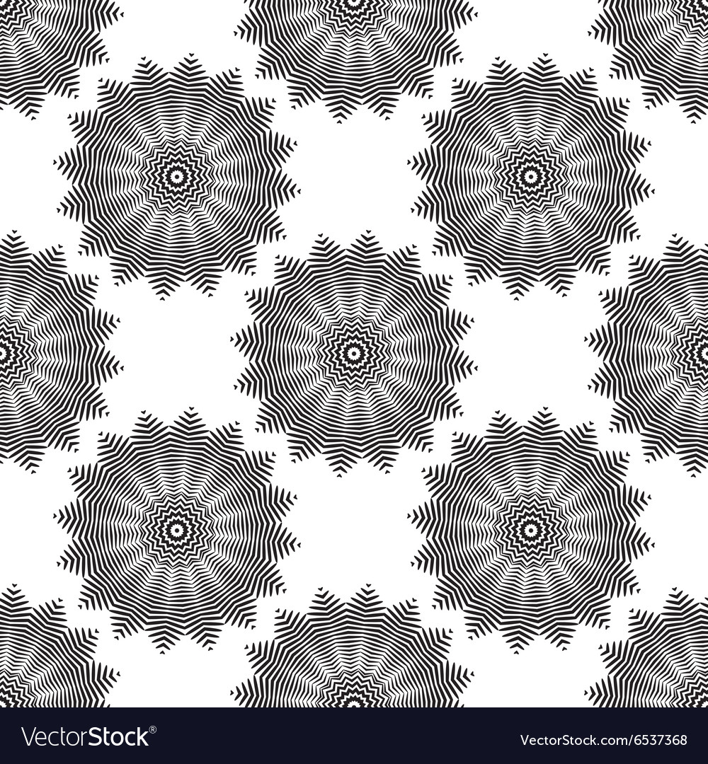 Geometric flower seamless pattern Royalty Free Vector Image