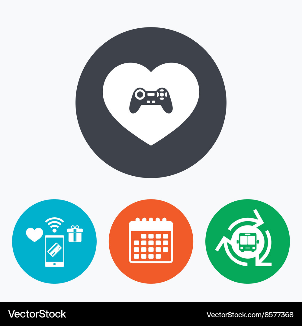 Joystick sign icon like video game symbol Vector Image