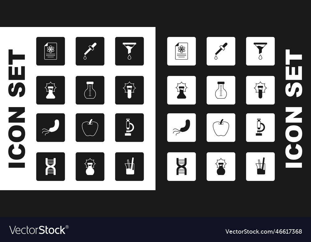 Set funnel or filter test tube explosion Vector Image Set funnel or filter test tube explosion Vector Image
