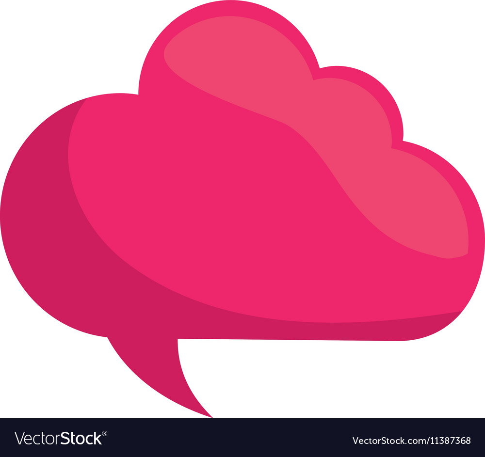 Speech bubble message isolated icon Royalty Free Vector