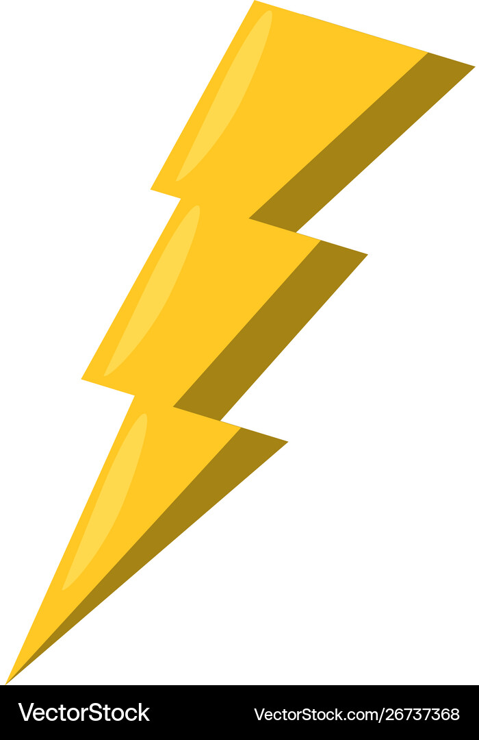Thunder energy electric power cartoon Royalty Free Vector