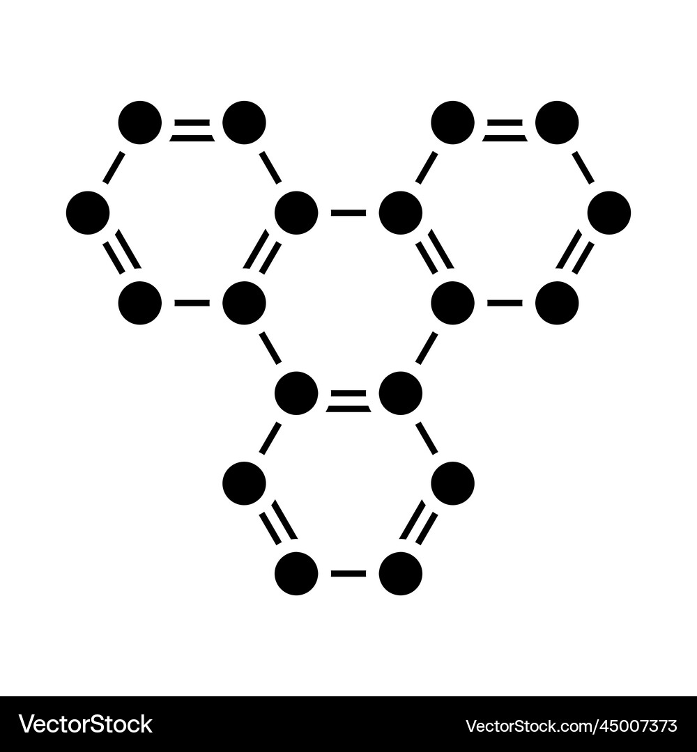 Abstract molecule icon - symbol of chemistry Vector Image