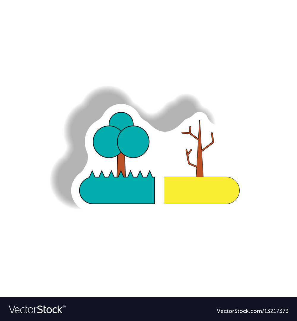 Drought and trees drought effects on plants Vector Image Drought and trees drought effects on plants Vector Image